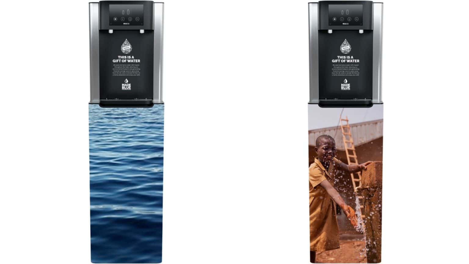 Water dispensers van Made Blue Foundation at not-for-profit prices